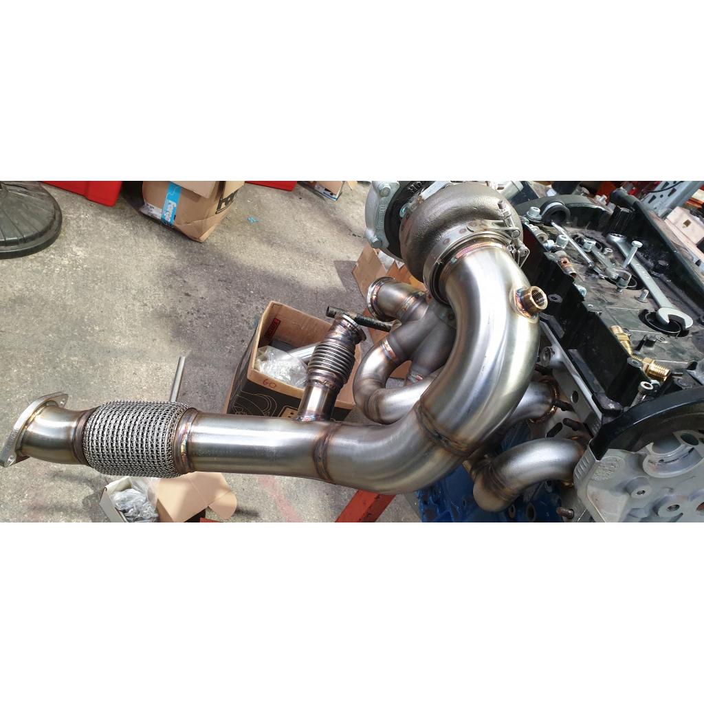 3" External Wastegate Downpipe with 45mm Dump Tube